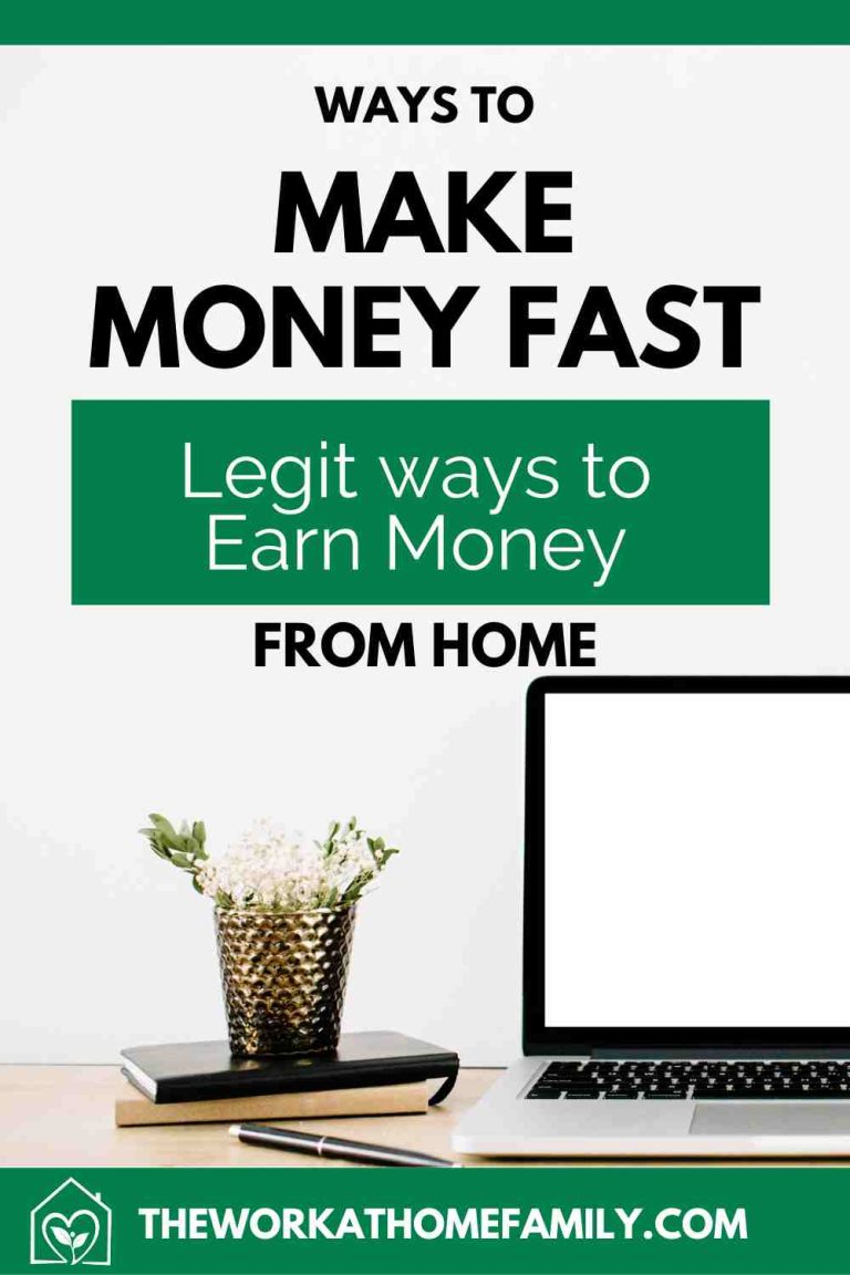 7 Ways to Make Money Fast - Legit Ways to Earn an Income from home ...